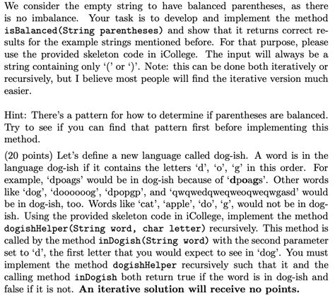 Solved Points Suppose You Are Given A String Containing Chegg