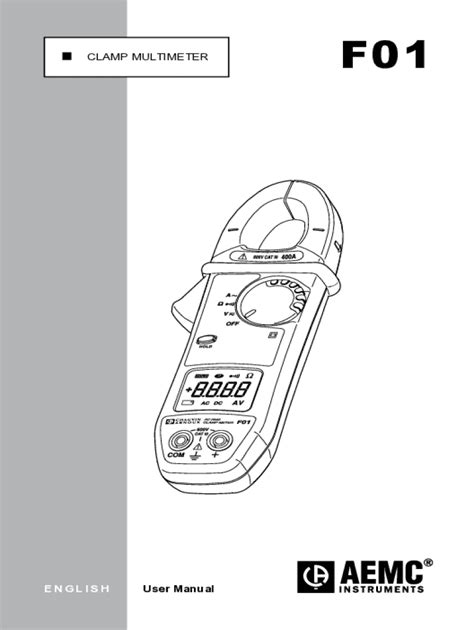 Fillable Online Clamp On Meter Aemc Instruments Fax Email Print Pdffiller