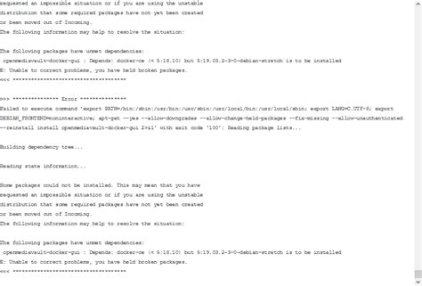 cannot install docker r openmediavault