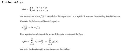Solved Problem 6 Let F T 660 Chegg Com