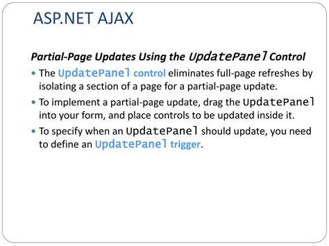 Ppt Asp Net Ajax Powerpoint Presentation Free Download Id