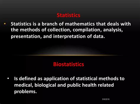 introduction to biostat standard deviation and variance pptx