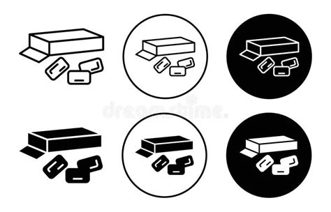 gum icon stock vector illustration of flat design 325374715