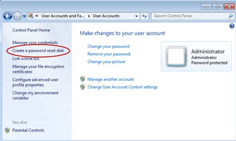 How To Create Password Reset Disk And Reset Password In