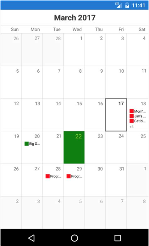Guest Post Adding A Calendar To Your Xamarinforms Apps With The