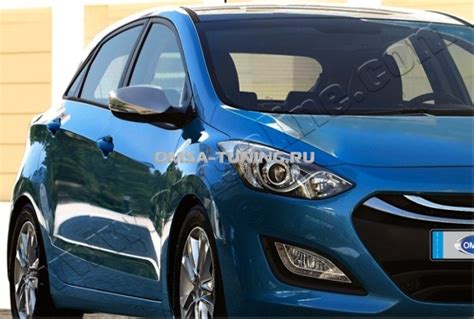 Накладки на зеркала с повторителем поворота — Hyundai i30 (2G), 1,6 л ...