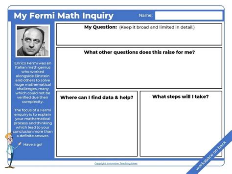 30 Fermi Problems For Students And Teachers — Innovative Teaching Ideas