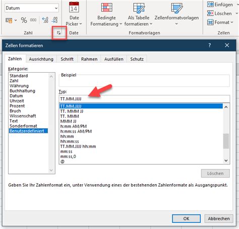 Vba Datumsformate Automate Excel