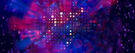 Abstract Macro Of Quantum Computing Qubit Cell Subatomic Patterns Of