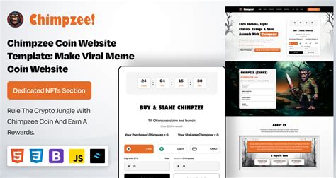 chimpzee coin html5 and tailwind css template