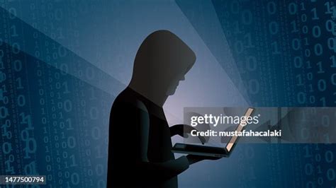 Young Hacker Writing Binary Codes In The Dark High Res Vector Graphic Getty Images