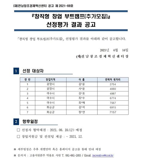 전남창조경제혁신센터
