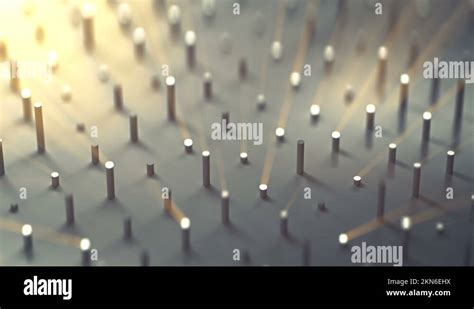 Shiny Cylinder Shapes Seamless Loop 3d Render Animation Stock Video Footage Alamy