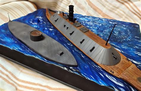 Battle Of The Monitor And Merrimac Css Virginia Lindberg Model