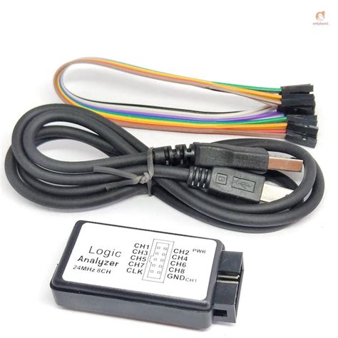 เครื่องวิเคราะห์ตรรกะ Usb 24m 8ch ไมโครคอนโทรลเลอร์ Arm Fpga Debug Tool 24mhz 16mhz 12mhz