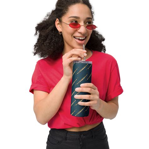 Old Scroll Pattern Stainless Steel Tumbler Elder Rpg Scrolls Gamer