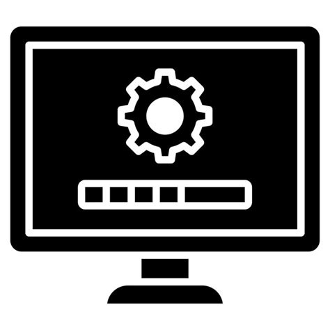 premium vector status bar glyph solid black illustration