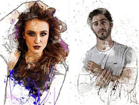 abstract poster photoshop action graphic by grishka89 · creative fabrica