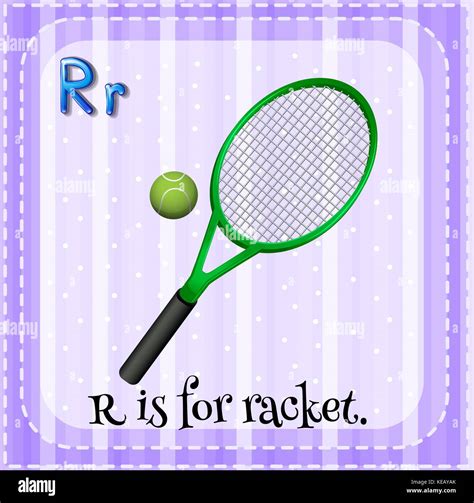 R Is For Racket Stock Vector Image Art Alamy