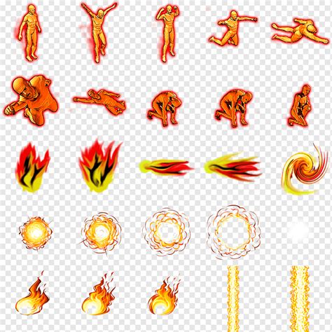 Sprite Rpg Maker Xp Rpg Maker Vx Gamemaker 스튜디오 스프라이트 게임 주황색 불
