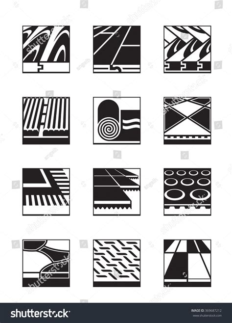 Floor Coverings Cladding Vector Illustration Stock Vector Royalty Free