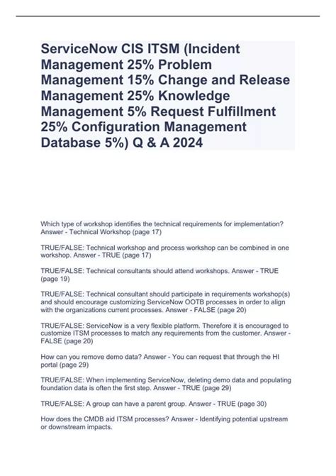 ServiceNow CIS ITSM Incident Management Problem Management Change And Release