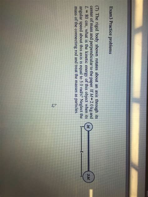 Solved The Rigid Body Shown Rotates About An Axis Through Chegg