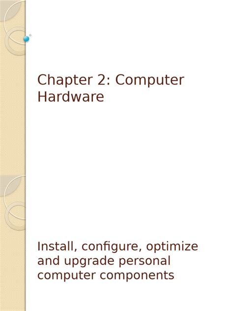 Chapter 2 Computer Hardware Pdf Computer Hardware Bios