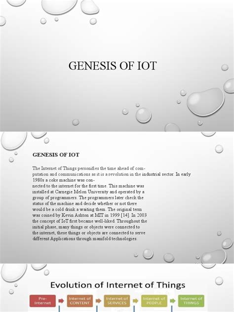 Genesis Of Iot Thufail Thaha Pdf Internet Of Things Cloud Computing