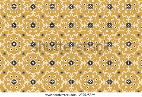 Digital Seamless Pattern Block Print Batik Stock Vector Royalty Free 2375258691 Shutterstock