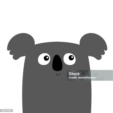 귀여운 코알라 곰 가와이이 만화 캐릭터 재미있는 머리 얼굴 해피 발렌타인 데이 아기 인사말 카드 템플릿 노트북 커버 티셔츠 흰색 배경입니다 플랫 디자인 T 셔츠에 대한 스톡