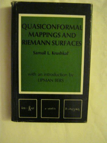 Quasiconformal Mappings And Riemann Surfaces Scripta Series In