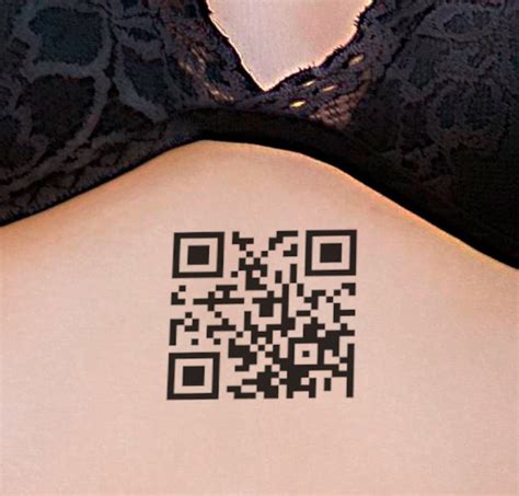 I M YOUR WHORE QR Code Sexy Naughty Kinky Temporary Tattoo In Black Let Them Scan You Etsy