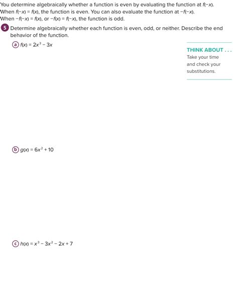 Solved You Determine Algebraically Whether A Function Is