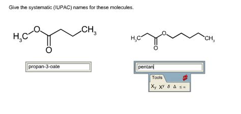 Solved Give The Systematic Iupac Names For These