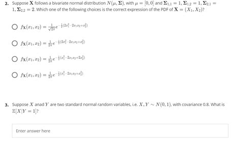 Solved 1 Suppose X Y Are Two Continuous Random Variables
