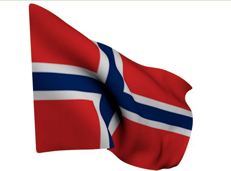 Norwegian Flag Waving Png Image