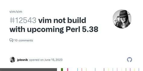 Vim Not Build With Upcoming Perl 538 · Issue 12543 · Vimvim · Github