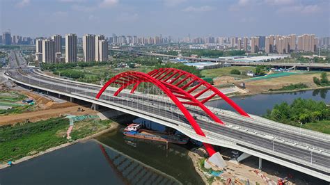 合肥市广德路跨南淝河桥正式建成通车