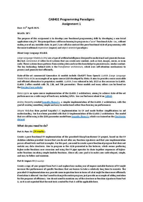 Cab402 Programming Paradigm 2025 Cab402 Programming Paradigms