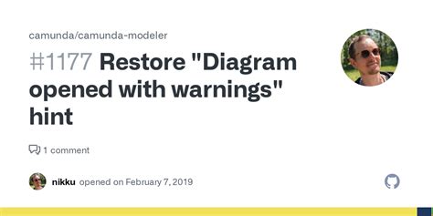 Restore Diagram Opened With Warnings Hint · Issue 1177 · Camundacamunda Modeler · Github