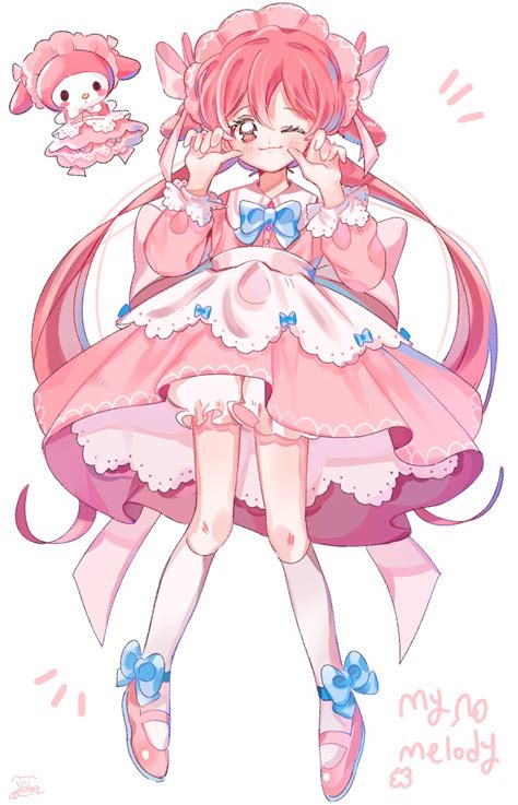 My Melody Onegai My Melody Drawn By Yalmyu Danbooru