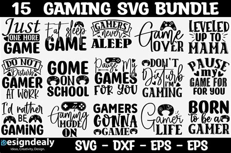 Gaming Svg Bundle Graphic By Buysvgbundles · Creative Fabrica