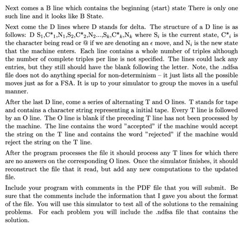 Solved 1 25 Points Write A Python Ndfsa E Simulator That