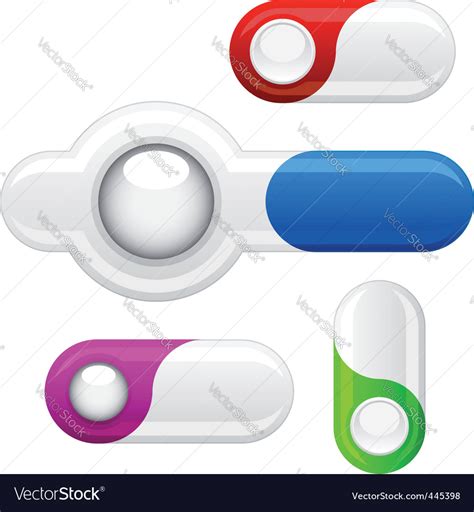 Web Element Set Royalty Free Vector Image Vectorstock