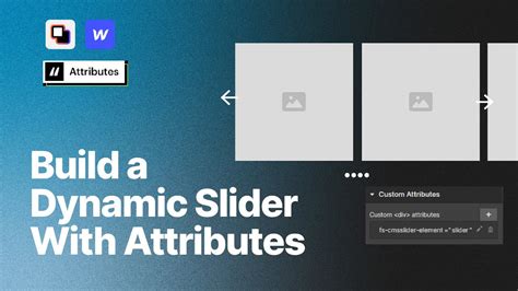Making Dynamic Webflow Sliders Attributes Youtube