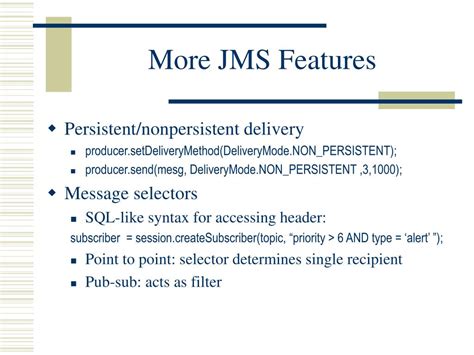 Ppt Java Message Service Jms Powerpoint Presentation Free Download Id