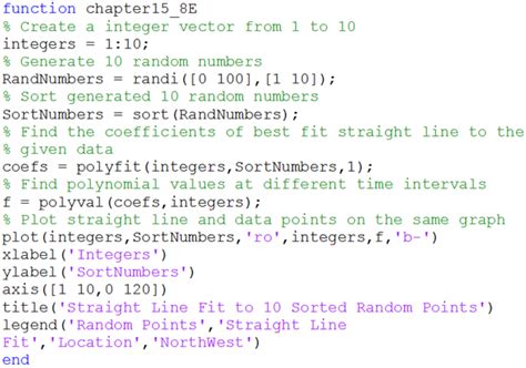 Solved Chapter 15 Problem 8E Solution Matlab A Practical