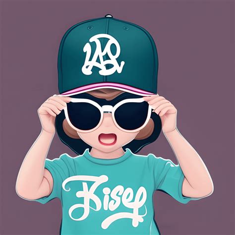 Adorably Cute White Girl Wearing Extremely Detailed Hip Hop · Creative