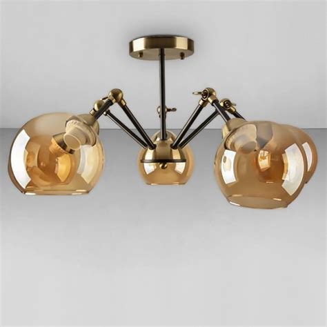 Люстра потолочная Light House SC-18254/5 AB+BK 60*60*22.5 бронза плафон ...